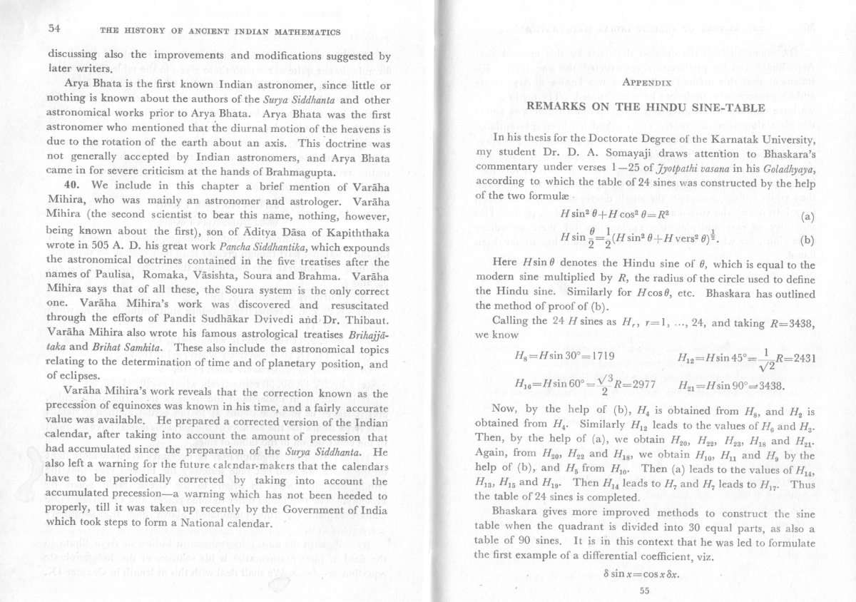 Bhaskara 1 Mathematiker